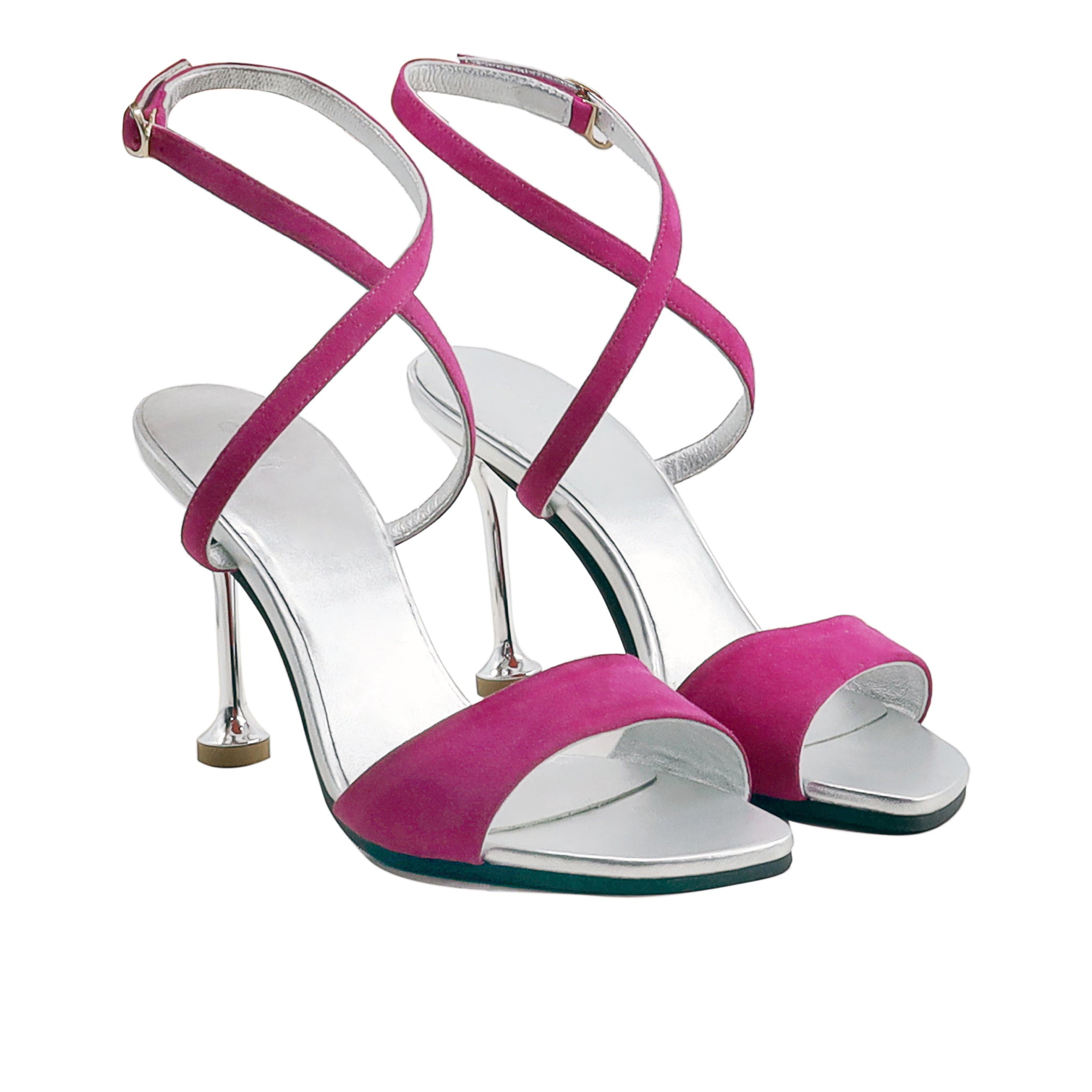 Anna - Women's Fuchsia Strapped Heels – Gomila Intersole